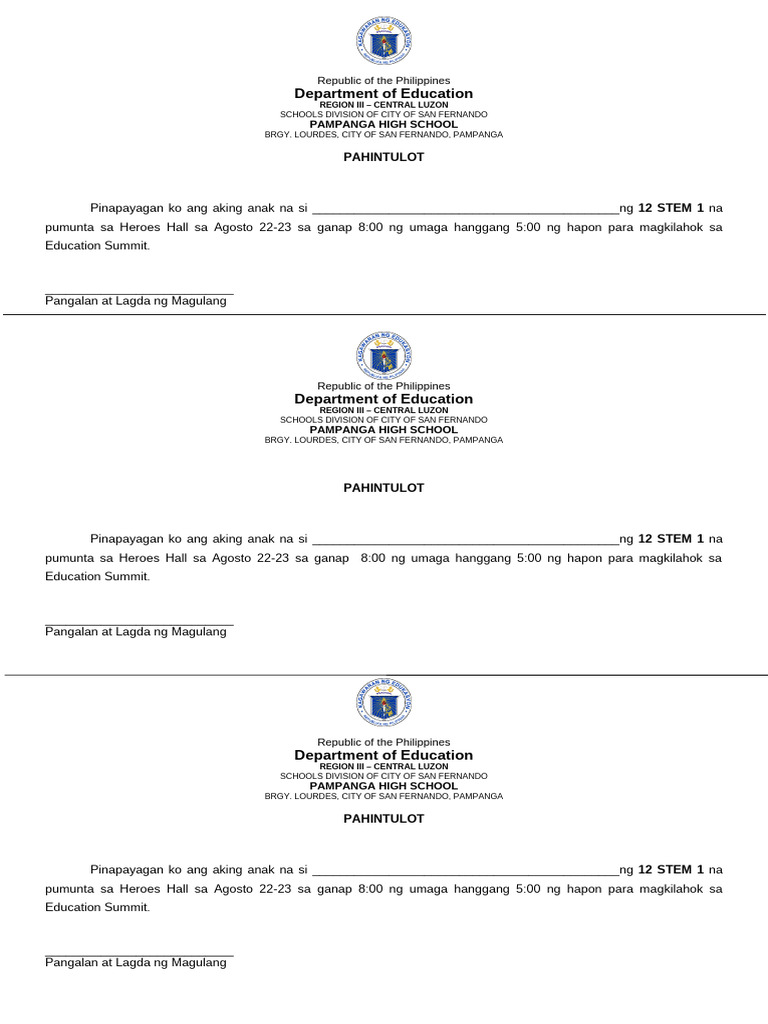 Pahintulot Edited | PDF