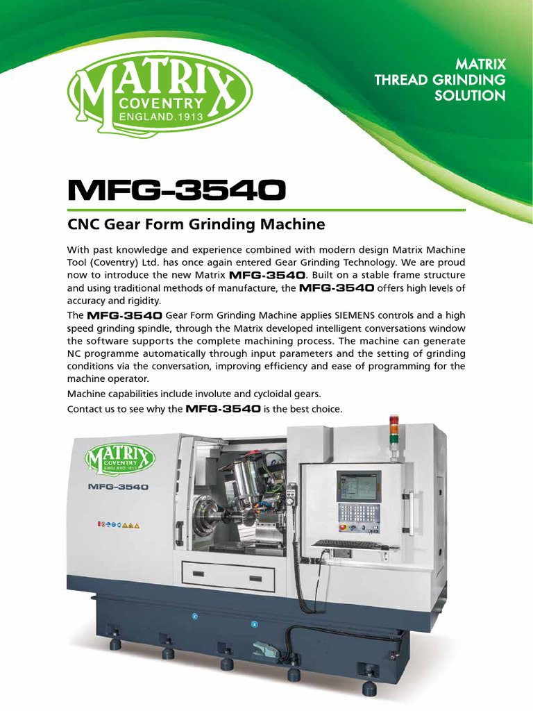 Matrix MFG 3540 | PDF