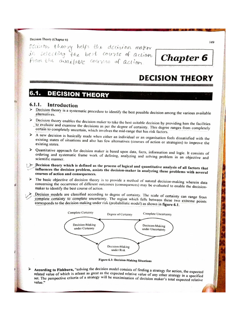 Decision Theory | PDF