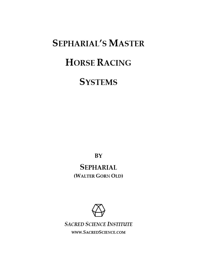 SB 475 Sepharial Master-Horse | PDF