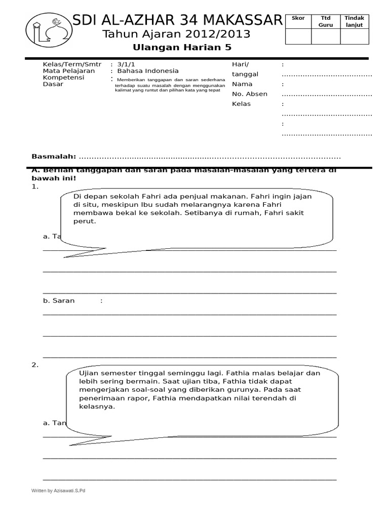 UH KD5 Term1 Indo | PDF
