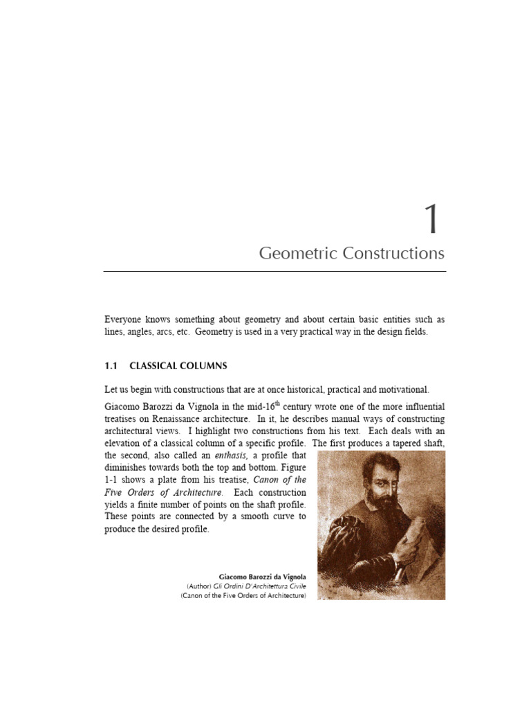 Descriptive Geometry - 1. Geometric Constructions | PDF