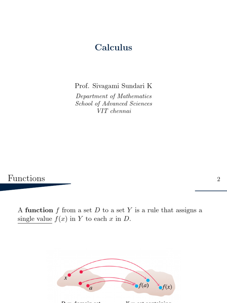 Calculus Unit 1 | PDF