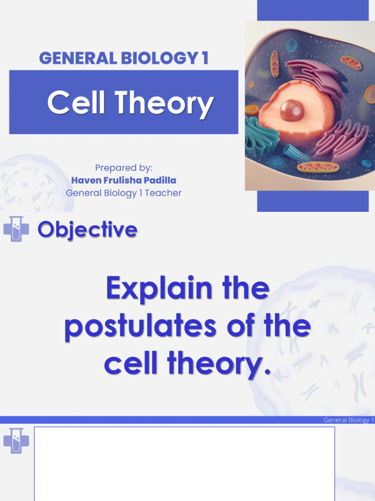 GB1 W1 PPT Cell Theory | PDF