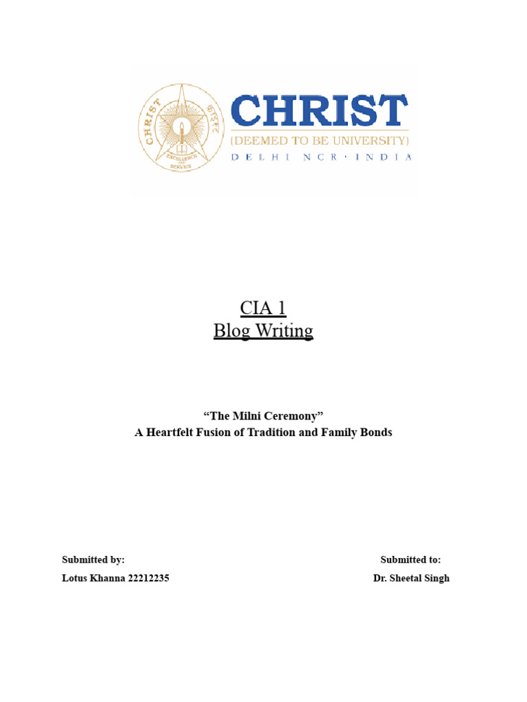 The Milni Ceremony | PDF