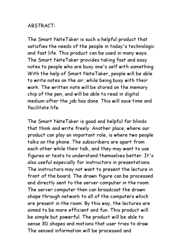 Smart Note Taker Document | PDF | Computer Program | Programming