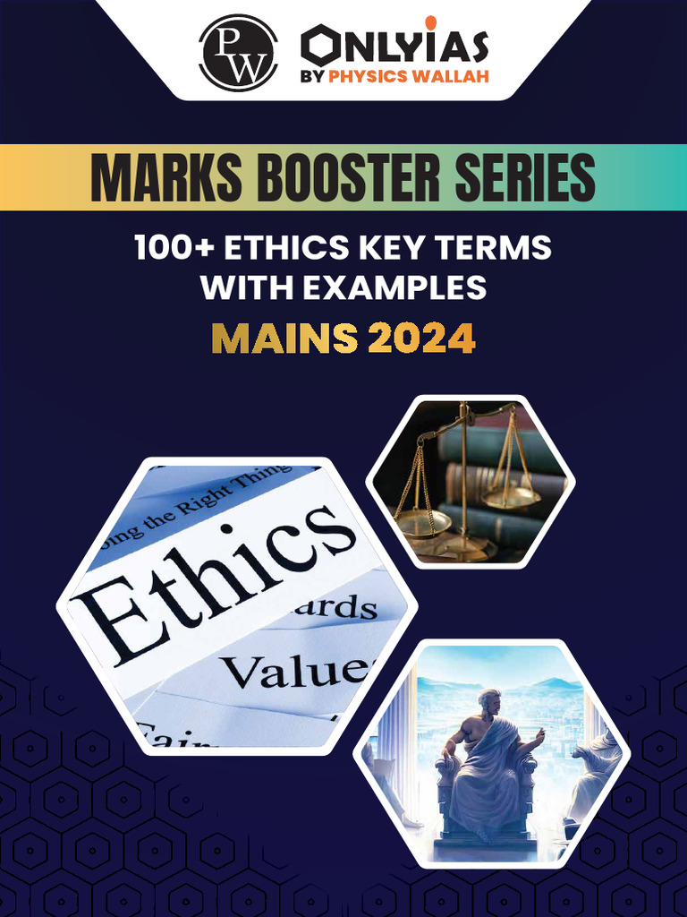 100+ Ethics Key Terms With Examples - Mains Marks Booster Series 2024 | PDF