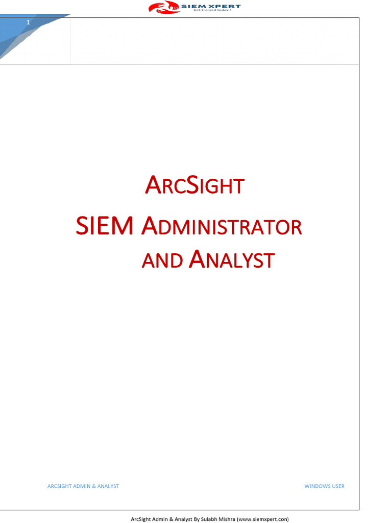 ArcSight Book July Edition | PDF