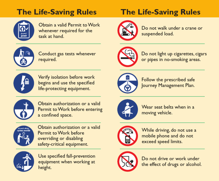Essential Life-Saving Safety Rules | PDF | Computers
