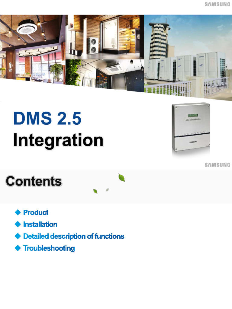 (TM) SOL - DMS 2.5 (MIM-D01AN) - Integration - GL - EN - 2019 - Ver1.11 ...