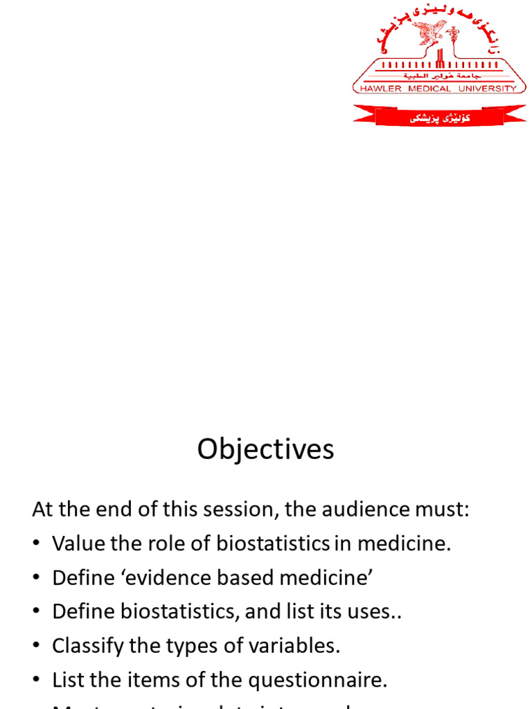 Session1 - Introduction & Types of Variables - 2023 | PDF