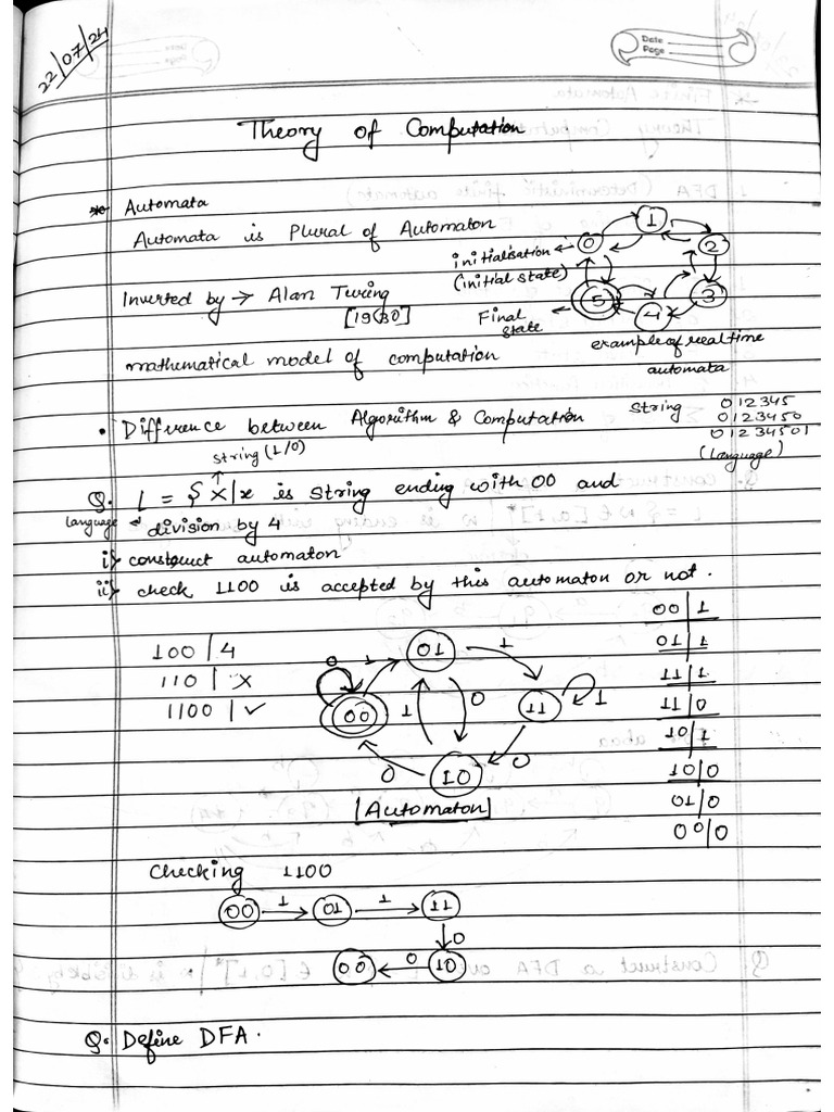 Theory of Computation | PDF