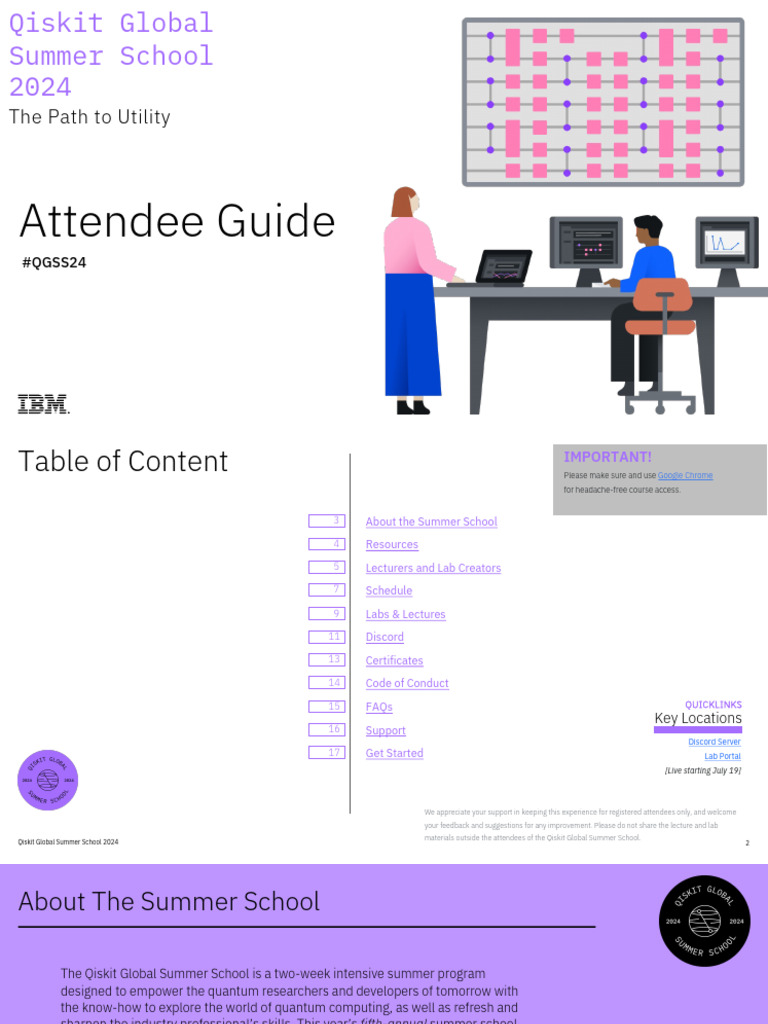 QGSS24 - Attendee Guide | PDF