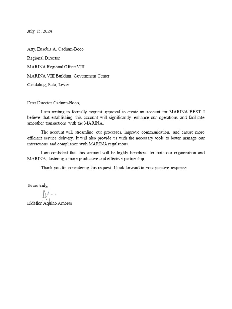 Request Letter | PDF
