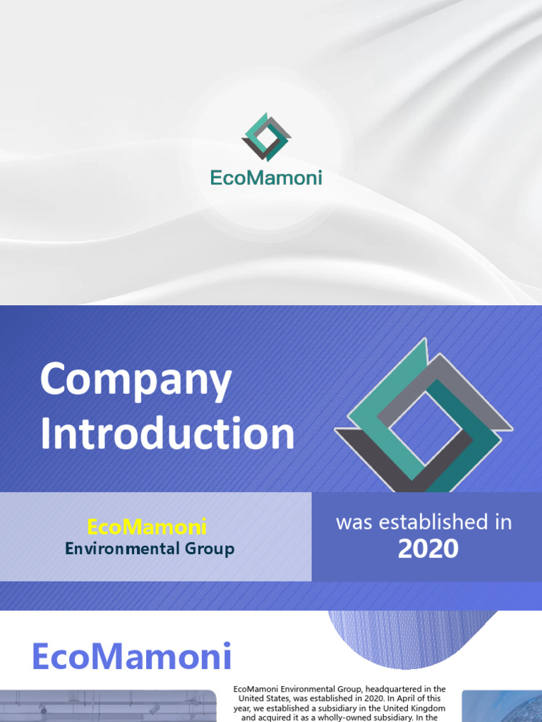 EcoMamoni Introduction | PDF