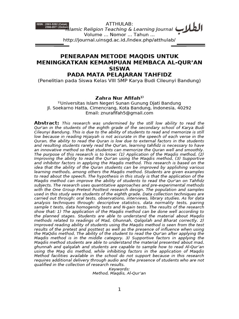 Jurnal 1202020193 - PAI | PDF