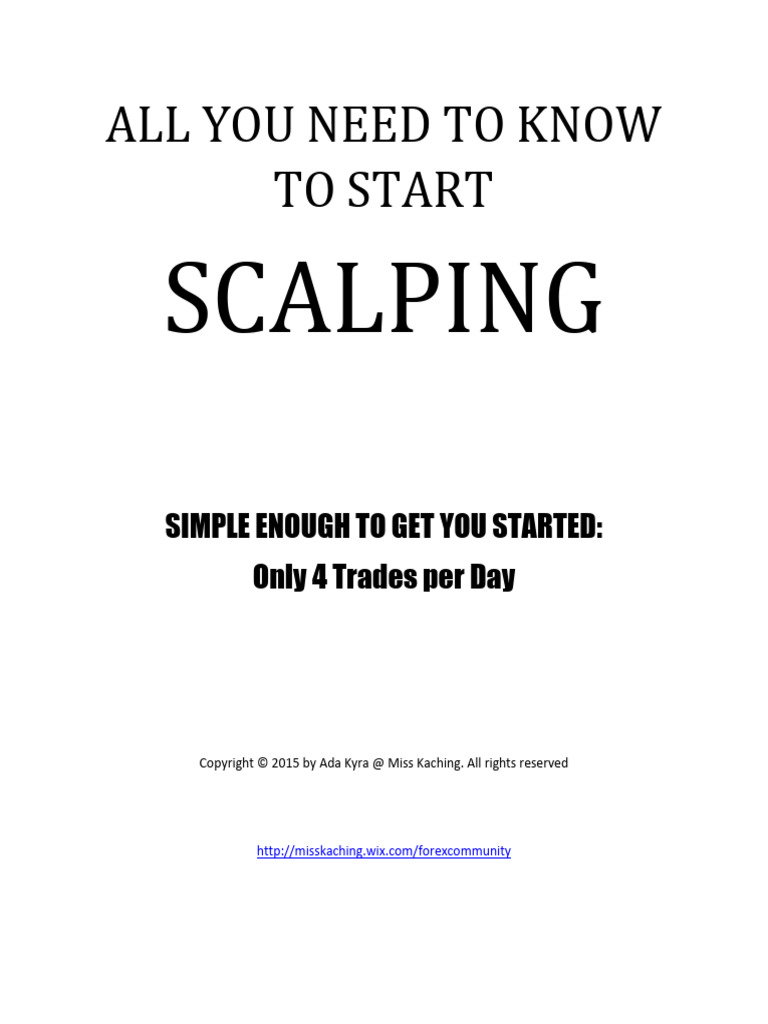 All You Need To Start Scalping | PDF