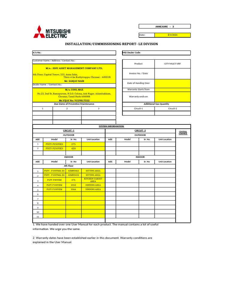 Commissioning Report | PDF
