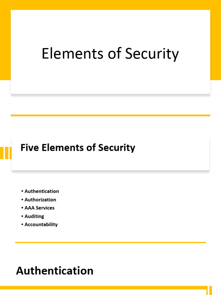 Elements of Security | PDF