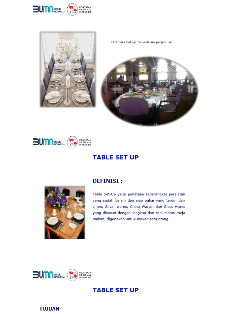 Sinabung Table Set Up | PDF