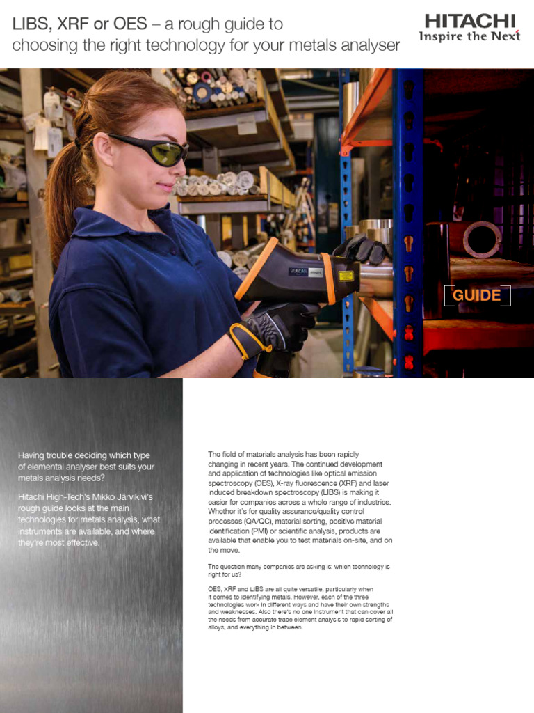 Hitachi_comparison-OES-LIBS-XRF-guide | PDF