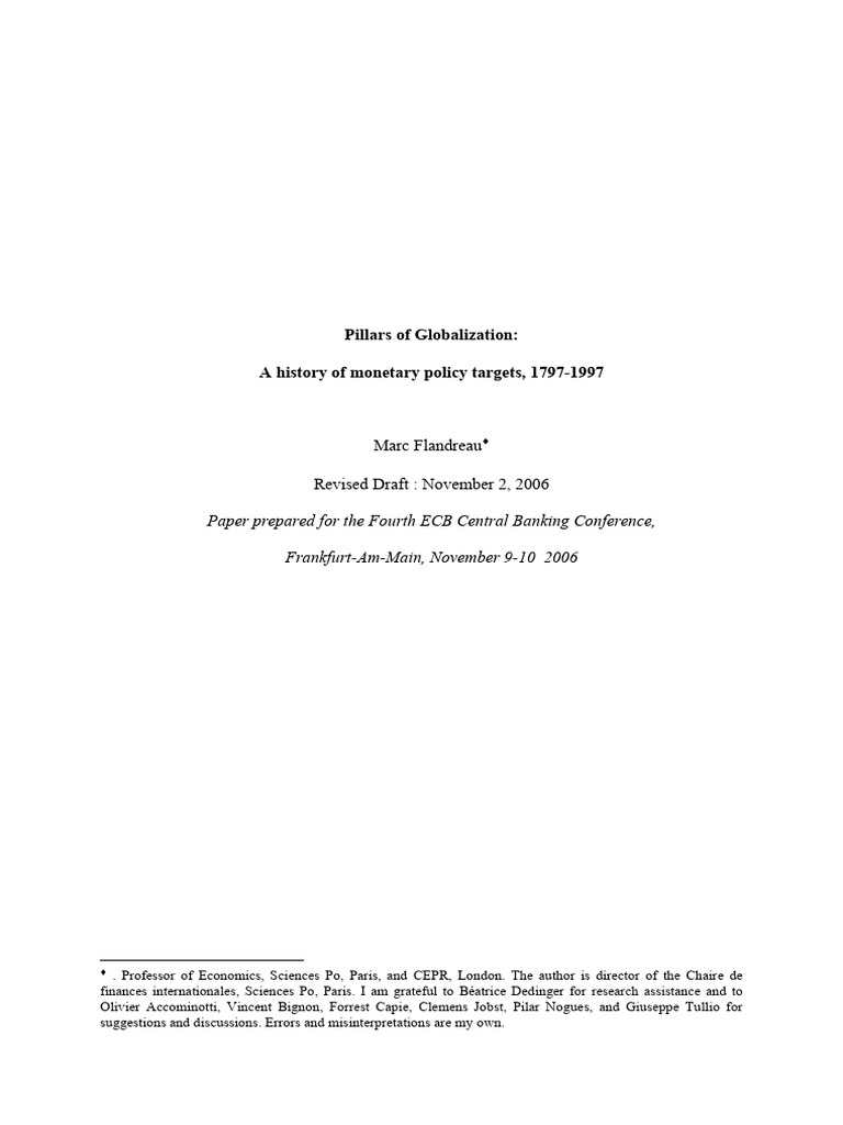 A History of Monetary Policy Targets | PDF | Monetary Policy | Central ... A History of Monetary Policy Targets | PDF | Monetary Policy | Central ...