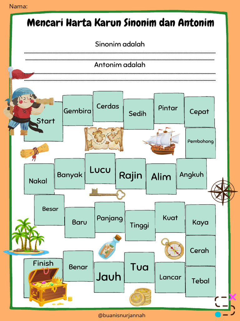 LKPD Sinonim Dan Antonim | PDF