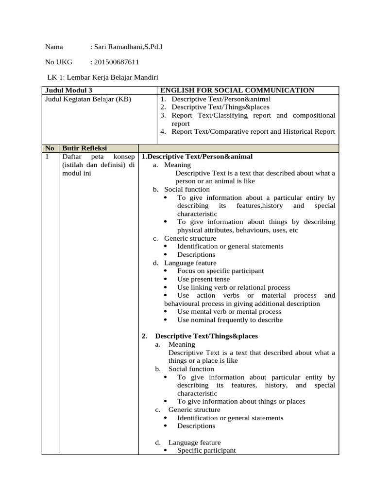 LK 1 Modul 3 Prof | PDF