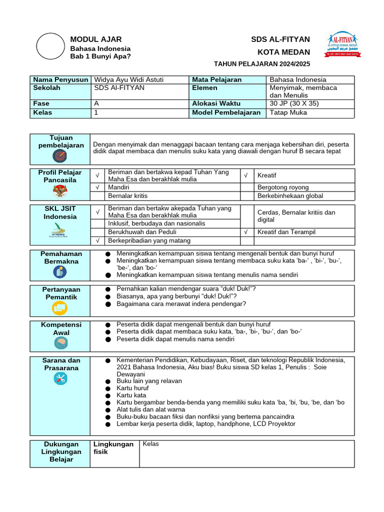 Modul Ajar Bab 1 Ok | PDF