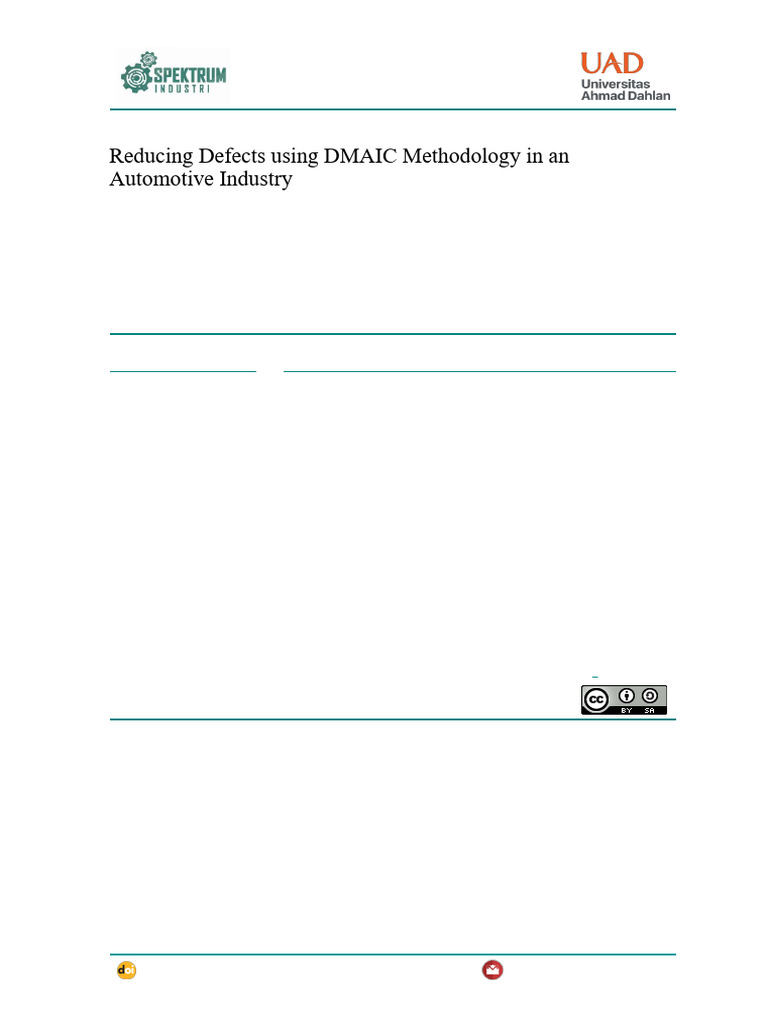 DMAIC Methodology | PDF
