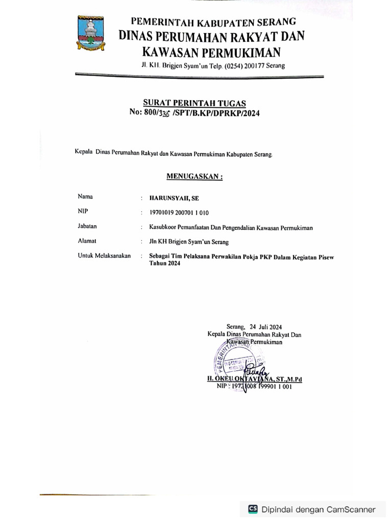 Perwakilan Pokja PKP Kegiatan Pisew Tahun 2024 | PDF