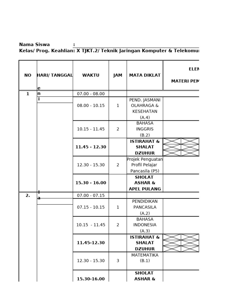 Format Buku Kontrol | PDF
