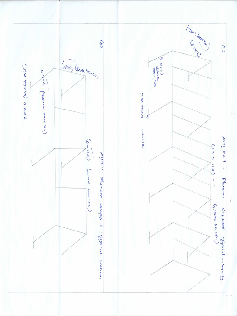 MS Support Typical Plenum, Structural-Hand Sketch - 0001 | PDF