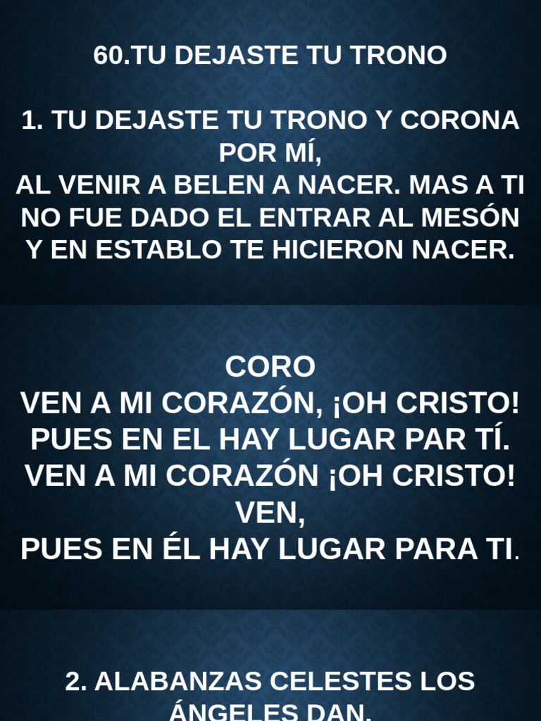 Tu Dejaste Tu Trono | PDF