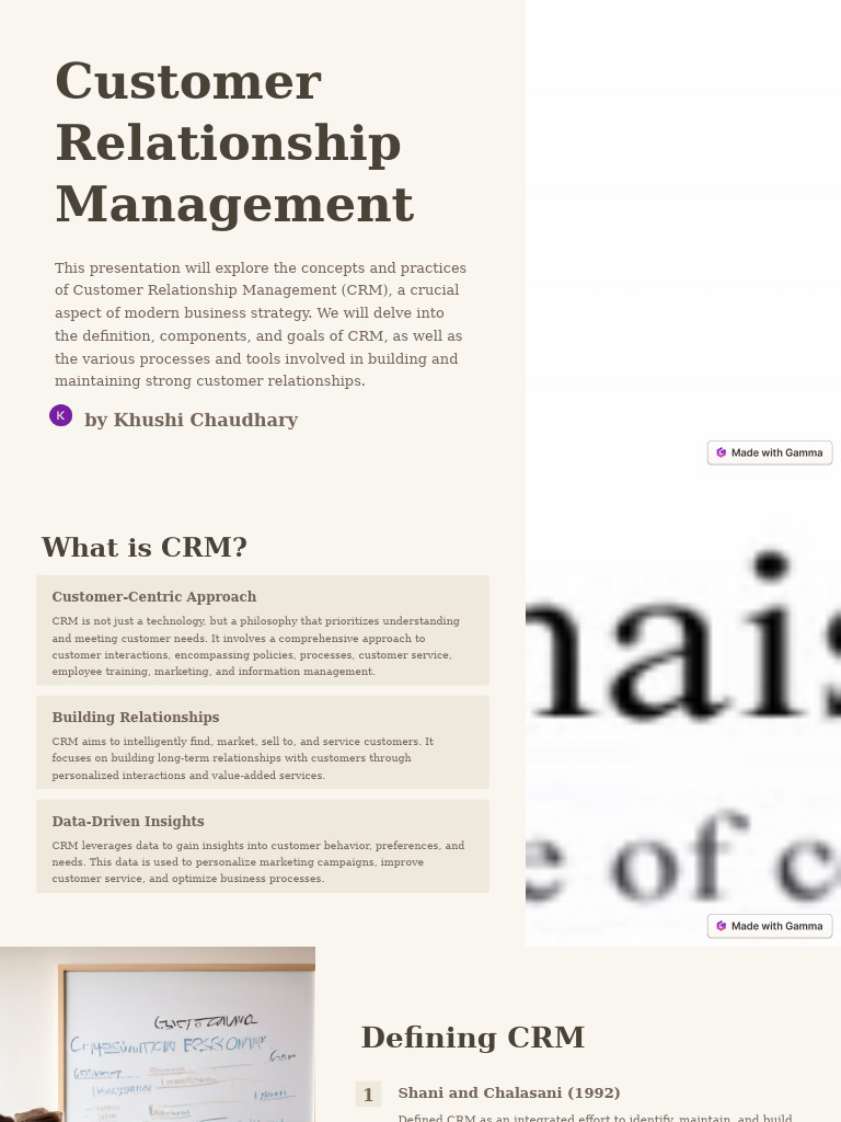 Customer Relationship Management | PDF