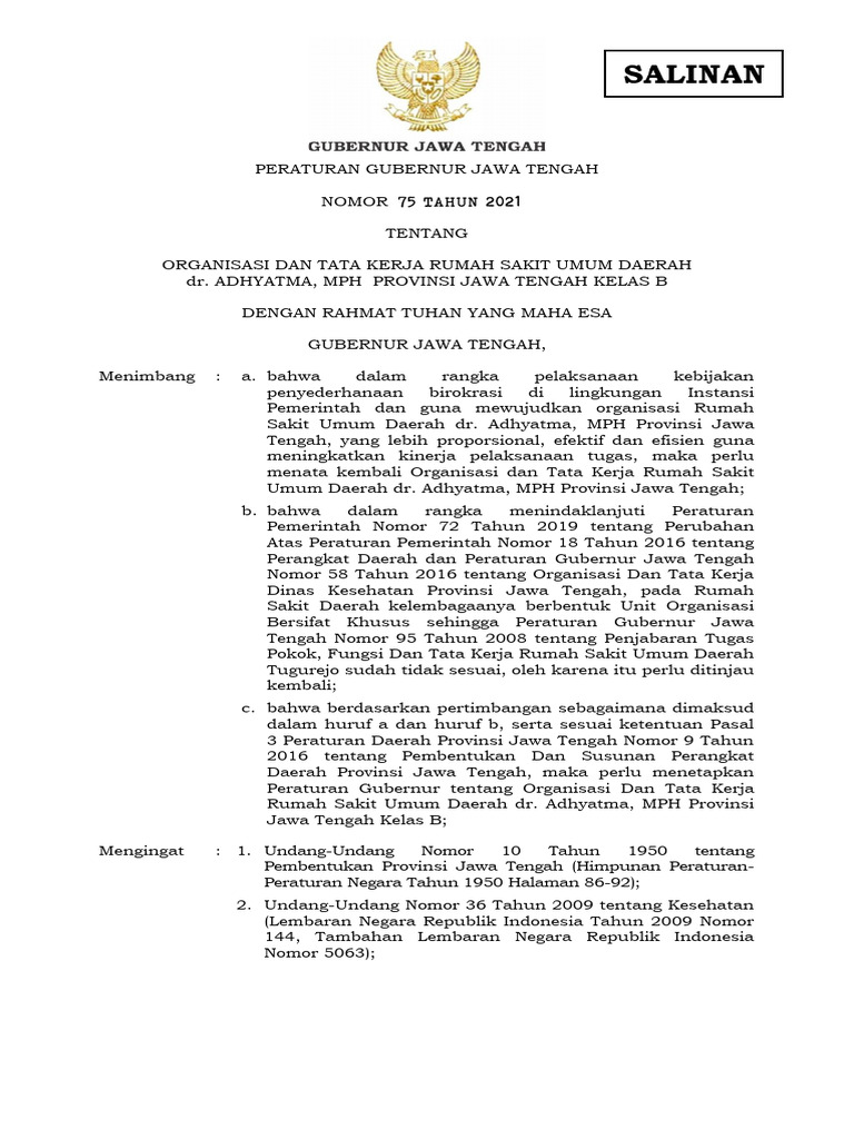 Pergub 75 TH 2021 Ocr | PDF