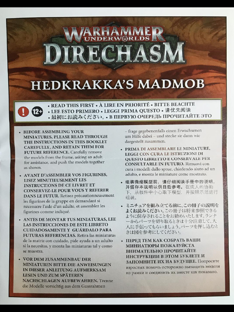 Hedkrakkas Madmob Warhammer Underworlds | PDF