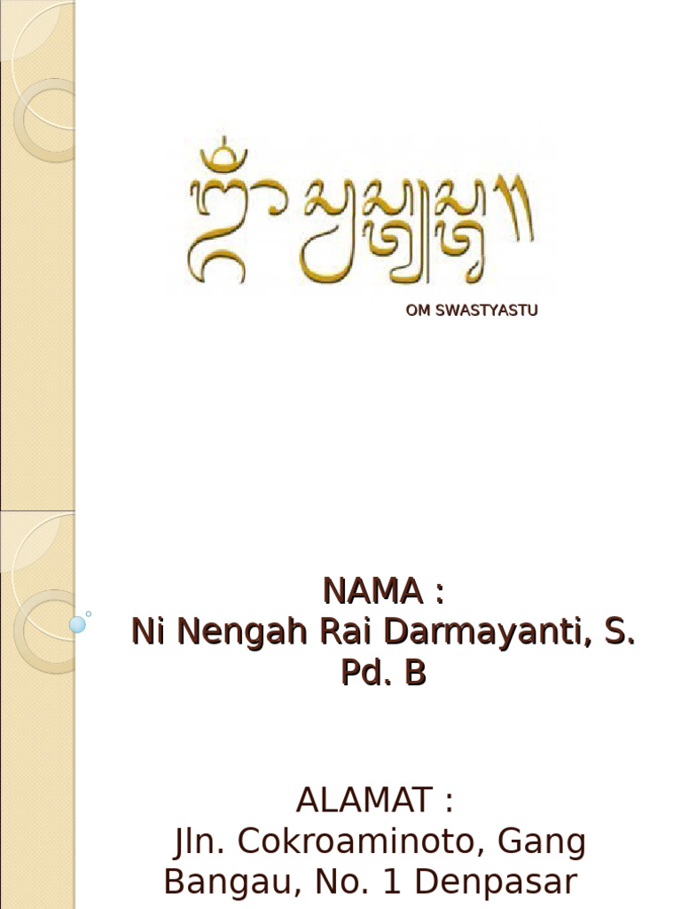 Bahasa Bali Materi Wangun Kruna | PDF