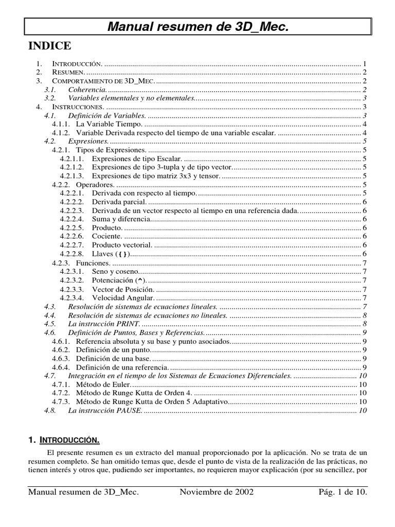 Manual Resumen de 3D Mec | PDF