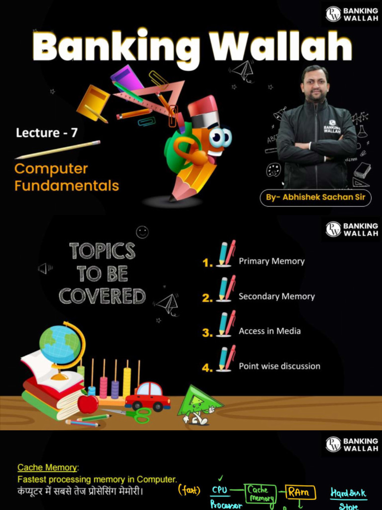 Computer Fundamentals 07 Class Notes Banking Wallah | PDF