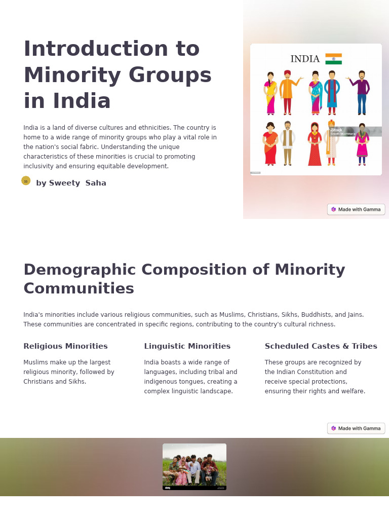 Introduction To Minority Groups in India | PDF