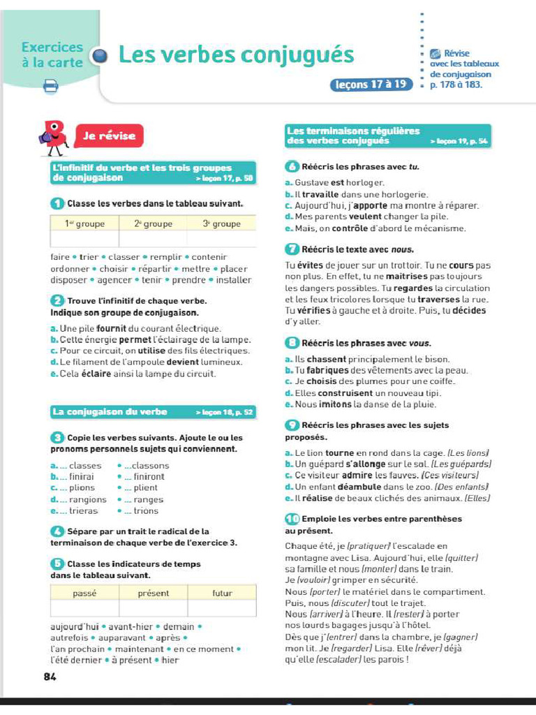 Conjugaison Exercices Supplémentaires | PDF