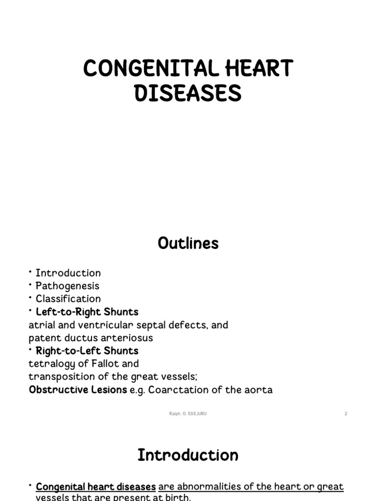 Congenital Heart Diseases | PDF