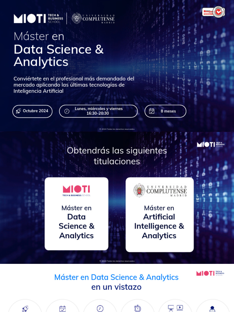 Dossier - MIOTI - Máster en Data Science & Analytics O.24 (ES) | PDF