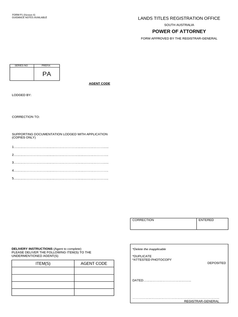 P1 Form - Version 4 | PDF