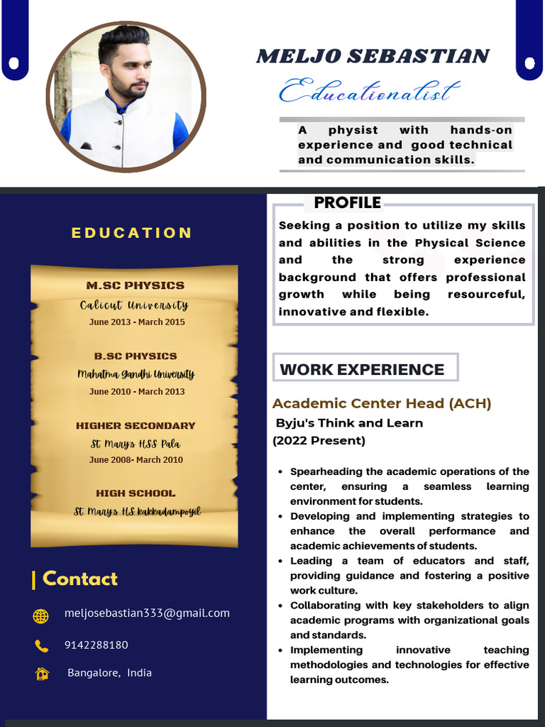 Meljo Sebastian CV | PDF