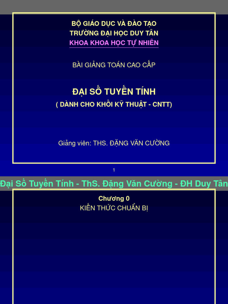 366312926dttx CNTT Dai So Tuyen Tinh | PDF