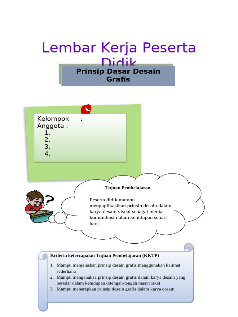 LKPD Prinsip Desain Grafis | PDF