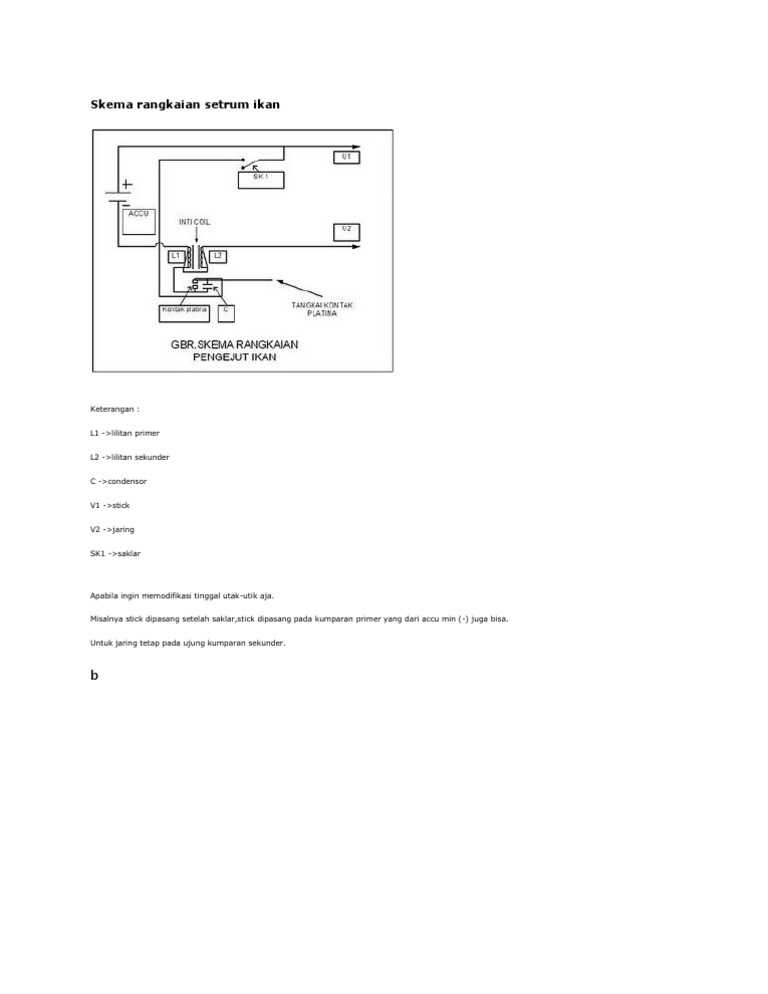 Skema Rangkaian Setrum Ikan | PDF