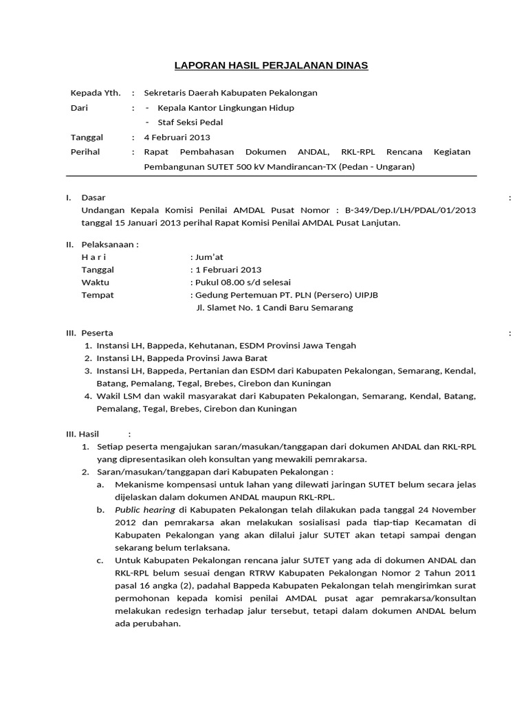 NS Amdal PLN SMG | PDF